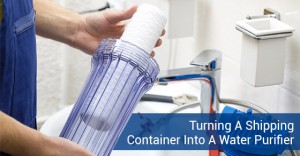 Shipping Containers Transformed Into Water Purifiers